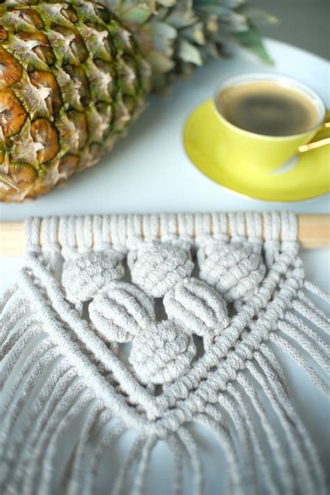 diy macrame tutorial easy pattern berry knot wzór jagódka