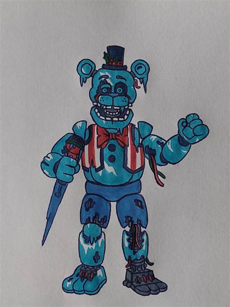 Withered Freddy Frostbear Festive Frights By Artisticartandstuffs On