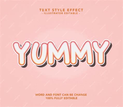 Premium Vector Yummy Font