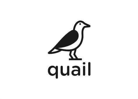 Premium Vector Quail Logo Design Vector Illustration