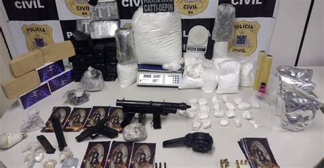 Polícia Desarticula Quadrilha De Traficantes Em Feira De Santana Droga