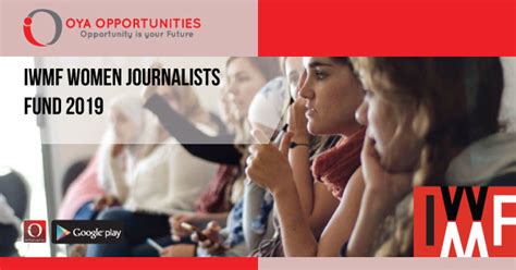 Iwmf Women Journalists Fund 2019 In Usa Fully Funded Oya