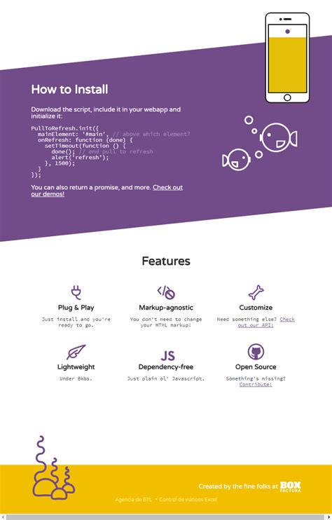 Pull To Refresh JavaScript Library Bypeople