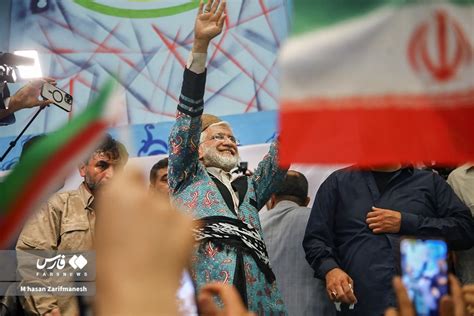 عکس جالب از لباس امروز سعید جلیلی در سفر انتخاباتی