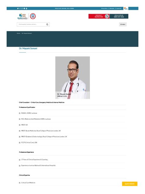Lucknow Apollohospitals Com Mayank Somani Html Pdf Medicine Physician