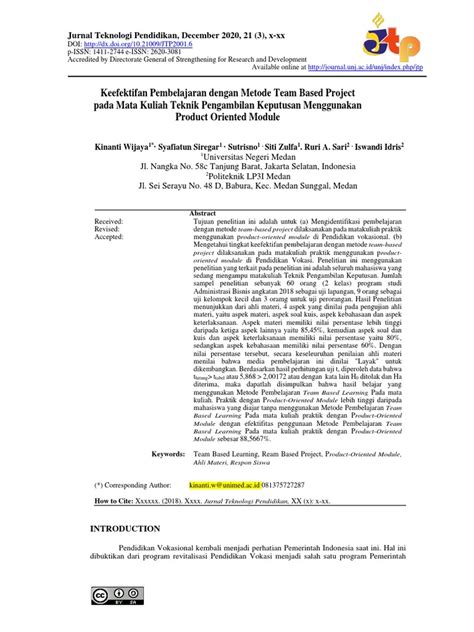 Jurnal Teknologi Pendidikan Kw Pdf