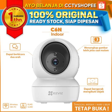 Ezviz C6n 1080p Wi Fi Wireless Camera Cctv Smart Ip Garansi Resmi 1