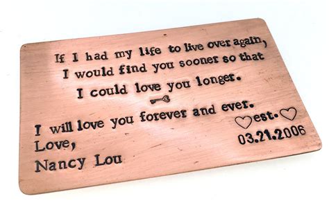 Copper Anniversary Gifts For Him Australia Love You Longer Copper Copper Anniversary Gifts
