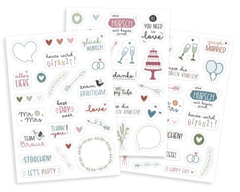 Sticker Set Hochzeit Ilovejesus Ch