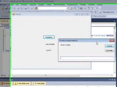 INPUTBOX VISUAL BASIC 2010 YouTube