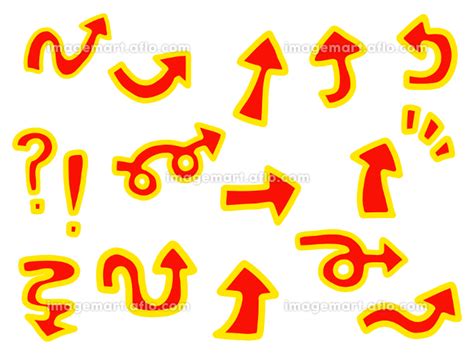 手描きの矢印セット、ベクター素材 225218123 イメージマート