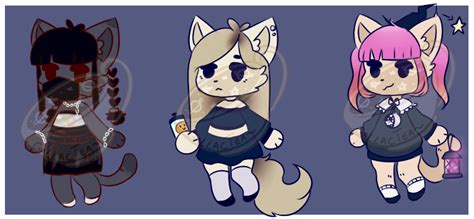 Closed Chibi Anthro Adopts 003 By Gallactea On Deviantart