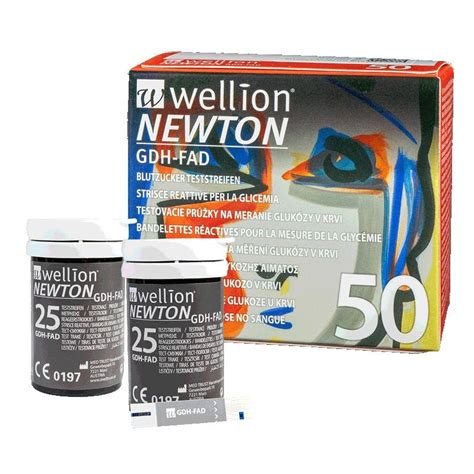 Wellion Newton Тест лентите за измерване на кръвна захар х50 броя
