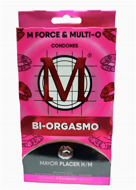 M Force Condones Masculinos De Hule Látex Natural Con M Force Y Multio Para Mayor Placer