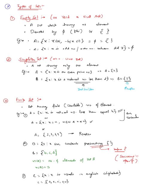 Lecture 3 Types Of Sets Pdf