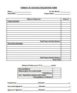 Advance Requisition Form And Its Importance In NGO KCJM NGO