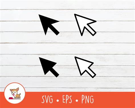 Mouse Cursor Svg Mouse Cursor Clipart Vector Mouse Cursor Cut File For Cricut Png Eps