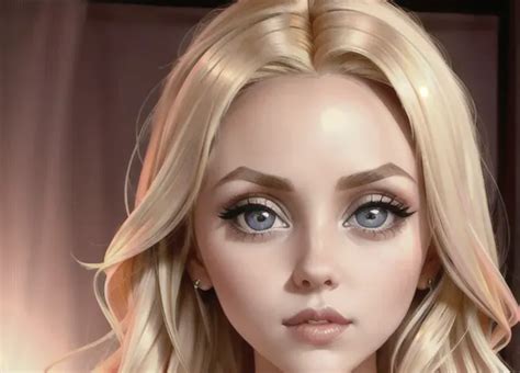 Dopamine Girl Hypnotized Blonde Woman Bimbo Big Eyes Big Lips