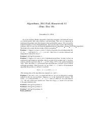 Hw12 Pdf Algorithms 2012 Fall Homework 12 Due Dec 18 December 11 2012 If You Do Not Know