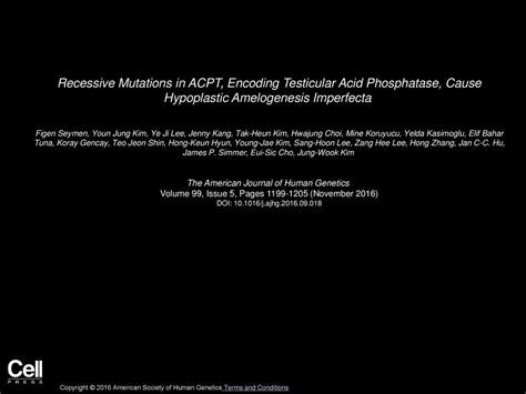 Recessive Mutations In Acpt Encoding Testicular Acid Phosphatase