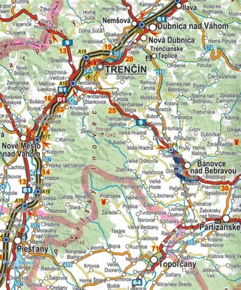 CZECHY I SŁOWACJA MAPA SKŁADANA SAMOCHODOWA