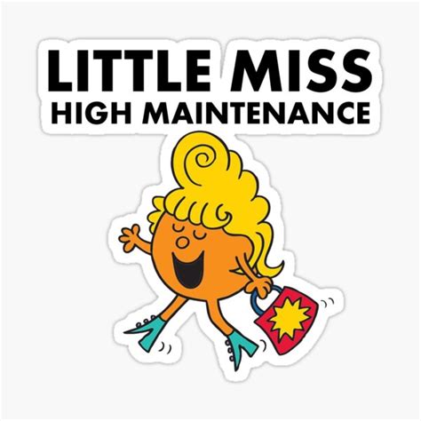 Little Miss High Maintenance Sticker For Sale By Pnkrose Redbubble