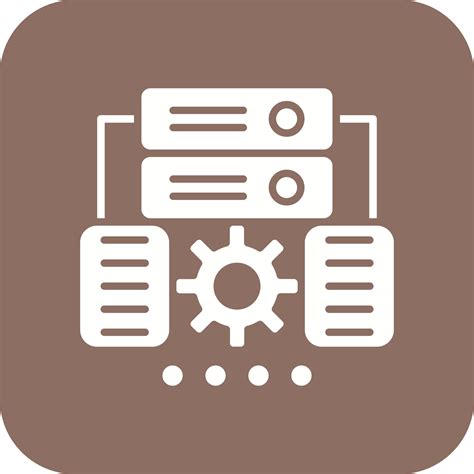 Data Synchronization Glyph Round Corner Background Icon 16032598 Vector