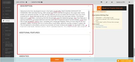Why Are My Photos Overlapping The Description In My Listing Feature Sheets Ubertor Help Desk