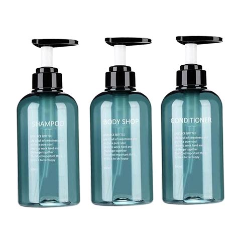 Bnf® 3pc Foaming Soap Dispenser Lotion Shampoo Pump Bottle Blue 300ml