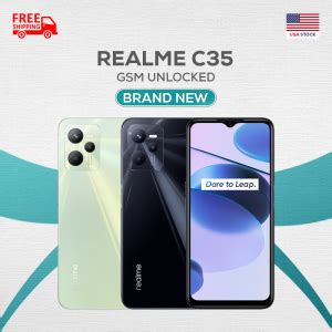 Realme C35 128GB 4GB RAM RMX3511 FACTORY UNLOCKED 6 6 50MP Global Abb Shop