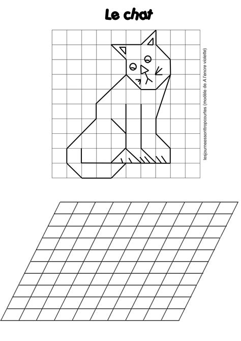 Reproduction De Figures Dessin Quadrillage Quadrillage Quadrillage Ce1