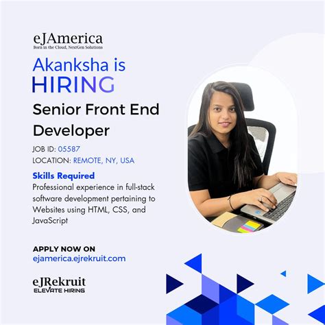 Ejamerica On Linkedin Seniorfrontenddeveloper Frontenddevelopment