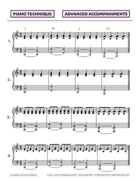 Advanced Piano Accompaniments Lynne Davis Music