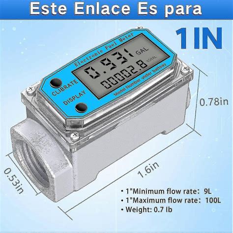 Digital Turbine Water Flow Meter Digital Lcd Display With Npt Counter And Fnpt Thread Fuel