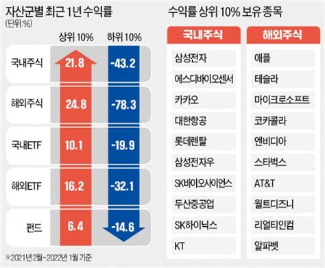 뒤늦게 증시 뛰어든 개미 작년 성적 10 한국경제