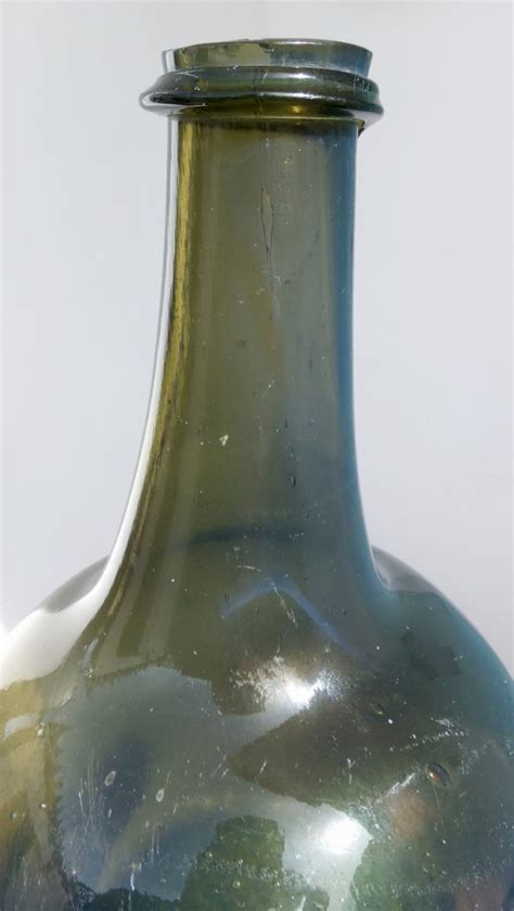 Antique English Glass Mallet Wine Bottle Gall Glass The Antique