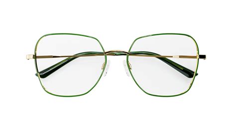 Specsavers Womens Glasses Philomena Green Square Metal Stainless