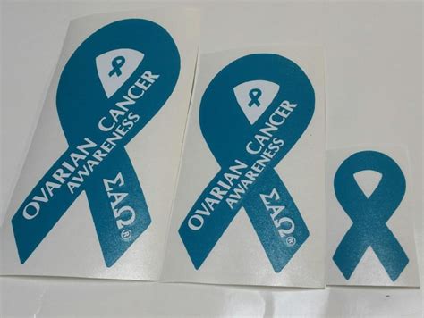 Ovarian Cancer Awareness Ribbon Decal Etsy