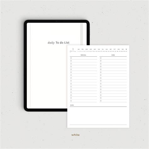 Daily To Do List Digital Planner For Ipad Goodnotes Etsy