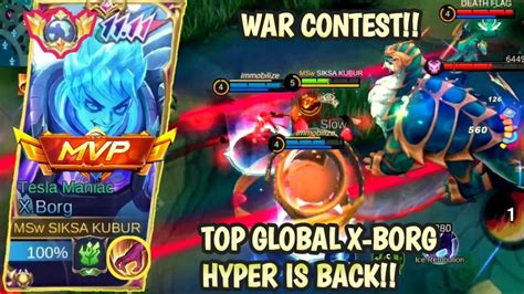 TOP GLOBAL X BORG HYPER CARRY IS BACK BEST BUILD X BORG BUILD X BORG YouTube
