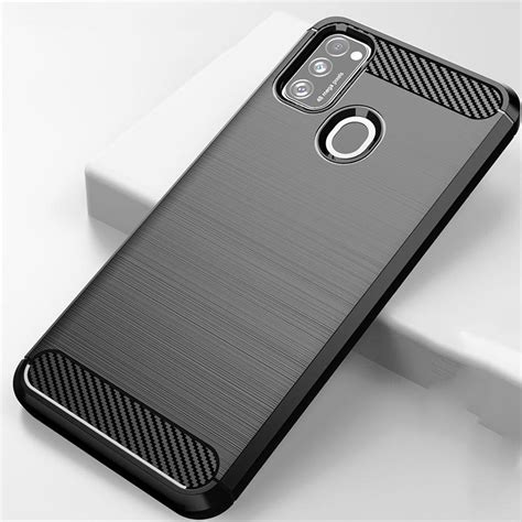 Cheap Carbon Fiber Samsung Galaxy M21 Case Soft Back Cover Samsung M21 ...