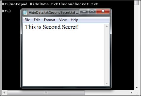 Hide Data In A Secret Text File Compartment Of Windows 11 10