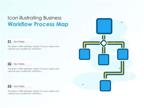 Icon Illustrating Business Workflow Process Map Presentation Graphics Presentation