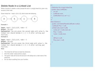 Linked List Leetcode Easy Collections Interview Questions Java PPT