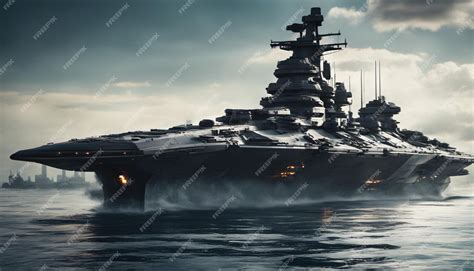 Premium Photo Unveiling The Futuristic Battleships Cuttingedge