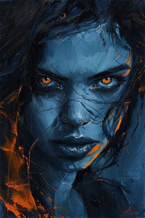 The Portrait Of A Female Assassin With Rich Contrasts