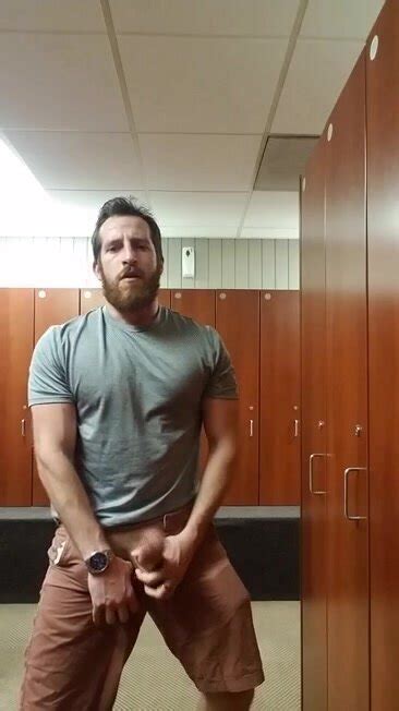 Risky Locker Room Jerk And Cum
