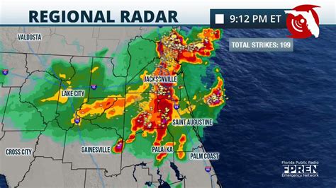 Still A Lot Of Rain Coming Down Around The FirstCoast A Flood Warning Continues In Duval