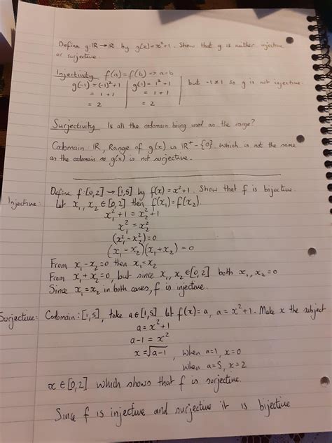 Problems With Surjectivity Rmaths