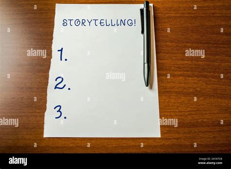 Handwriting Text Storytelling Concept Meaning Activity Writing Stories